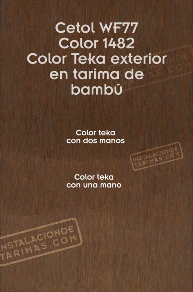 Cetol en la tarima de bambú exterior con resultados sobresalientes